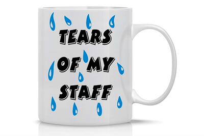 ins网红tears of my staff 老板 员工办公文字印花马克美式咖啡杯