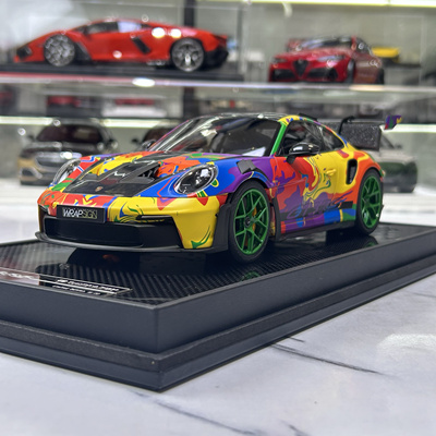 TP 911 992.1 GT3 RS限量版仿真树脂汽车模型收藏1 18摆件