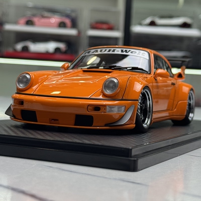 IG1:18保时捷911/964/930RWB宽体跑车树脂汽车模型收藏