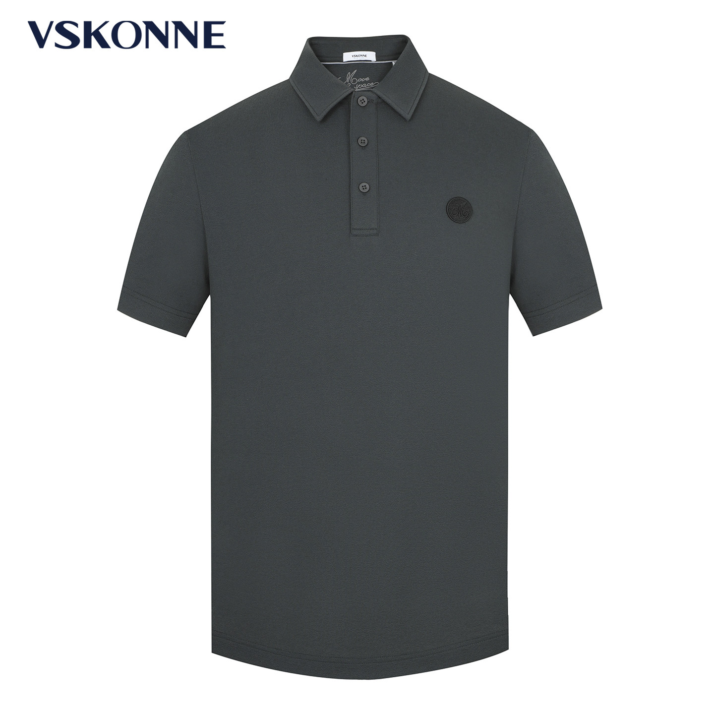 VSKONNE/威斯康尼男装夏季男士新品老钱风通勤翻领时尚短袖POLO衫