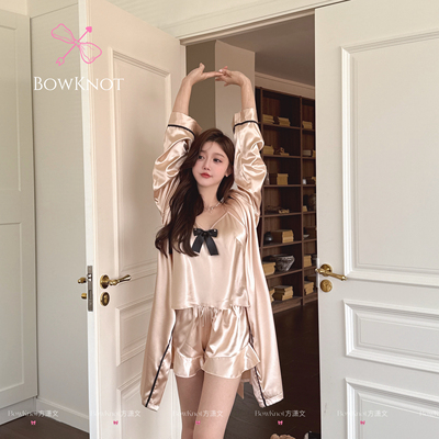 BK方潇文原创仿真丝纯欲套装