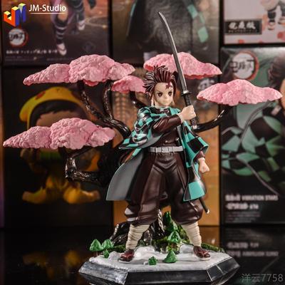 高档鬼灭之魔刃GK方灶门祢豆子炭治郎蝴蝶妻善逸手办忍模型我摆件