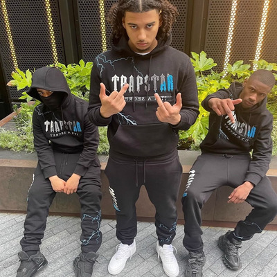 Trapstar薄绒卫衣套装保暖