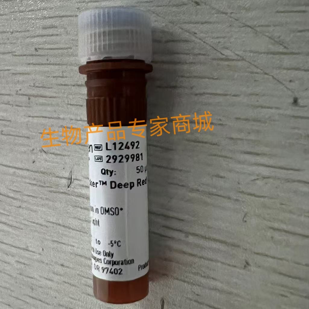 Invitrogen原装L12492溶酶体深红色荧光染料LysoTracker Deep Red