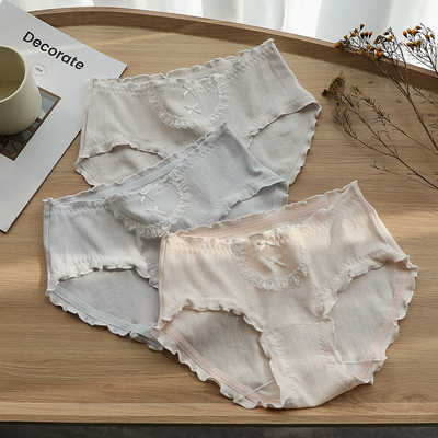 奶油糯感奶糖甜欲系少女中腰内裤