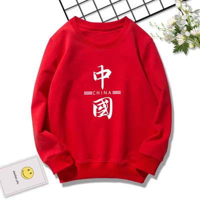 卫衣胖男童爱国纯棉时尚春秋款