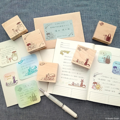 日本beverly吉卜力宫崎骏系列龙猫天空之城哈尔无脸男方形印章