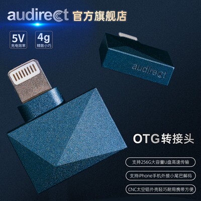 Audirect OTG转接头Lightning TO TypeC iPhone外接U盘小尾巴解码