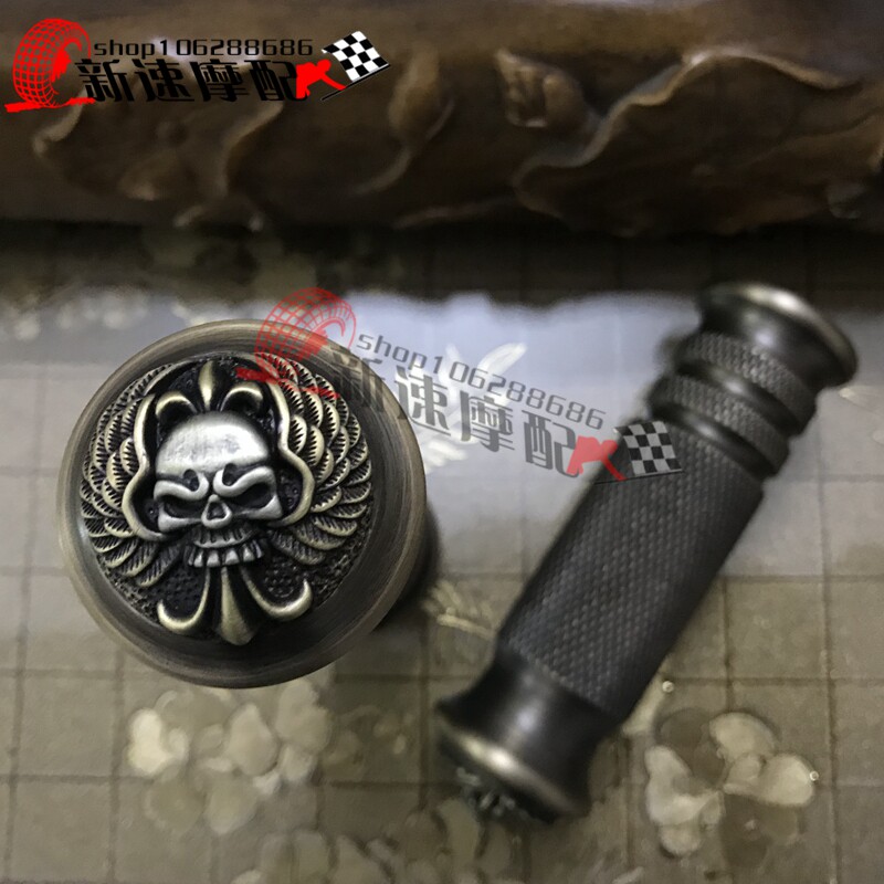 哈雷改装把套883/1200-48软尾通用哈雷全系适用黄铜做旧油门把手