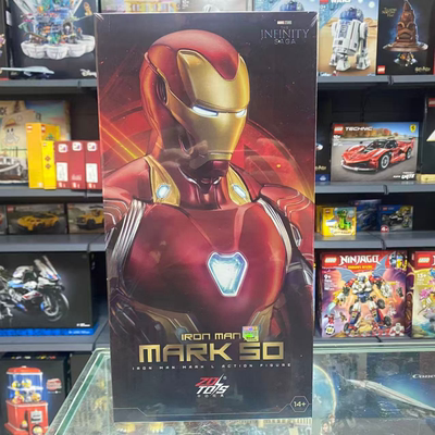 中动钢铁侠MK50发光版大号手办