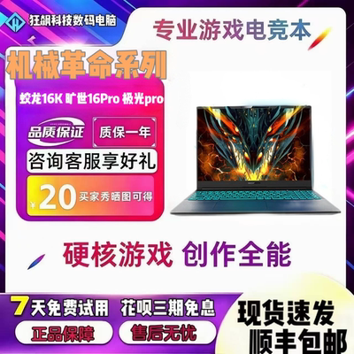MECHREVO/机械革命极光X 蛟龙16K 15K 极光Pro电竞游戏笔记本电脑