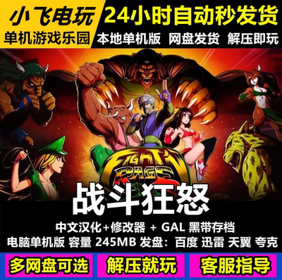 战斗狂怒/Fight'N Rage/修改器+GAL黑带存档汉化单机免steam全DLC