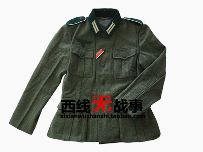 德国国防军M36列兵毛呢野战服套装 德军原野灰作战套装