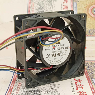 原装台达 QFR0948GHE 48V 0.39A 9038 4线PWM温控 大风量散热风扇
