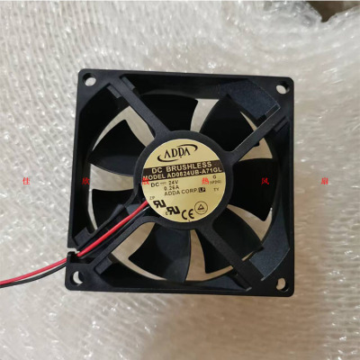 全新ADDA AD0824UB-A71GL电梯艾默生变频器24V 0.26A散热风扇8025