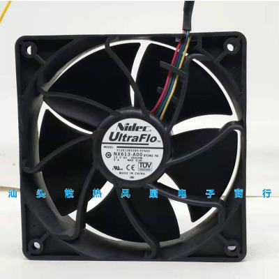 全新NIDEC DC12V 3A 12cm 12038 V12E12BS2B5-07A02 散热风扇