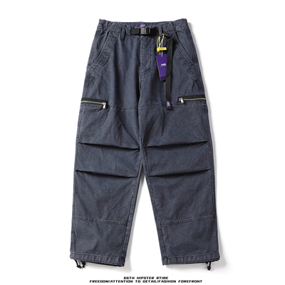 日系潮流加厚重磅工装裤
