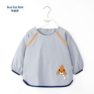 男女防水罩衣春秋薄款纯棉卡通