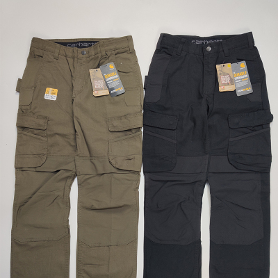 Carhartt Relaxed Fit 主线高端直筒两侧大口袋宽松重磅工装裤