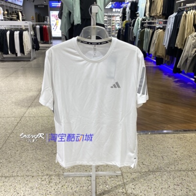 阿迪达斯女短袖圆领运动T恤