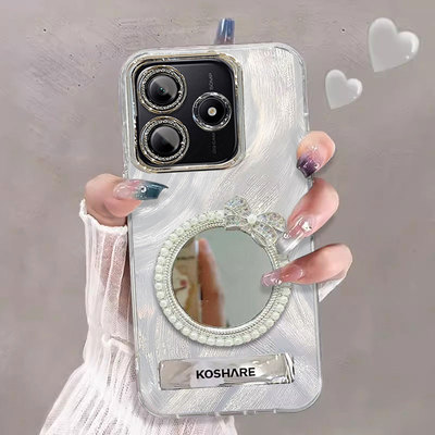 适用红米note系列蝴蝶结手机壳