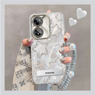 适用OPPOA系列闪粉星星手机壳