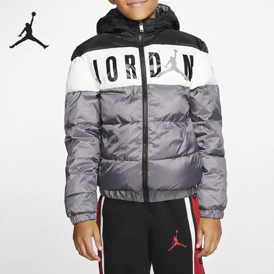 Nike/耐克正品2019 JORDAN JUMPMAN 儿童撞色运动棉服 CU3170