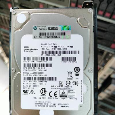 HP/惠普 785069-B21 785411-001 900G 2.5 10K 12GB 服务器硬盘