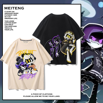 无机杀手Murder Drones周边短袖男女夏季2025年宽松休闲百搭T恤潮