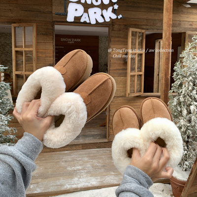 冬日暖阳羊皮毛一体塔茨特雪地靴