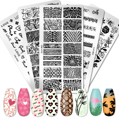 12 New Design DIY Nail Art Image Stamp Stamping Plates