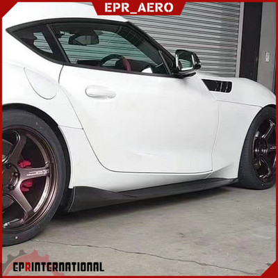 适用于丰田大魔王19+ Supra A90 VARIS 碳纤维改装侧裙后扰流包角