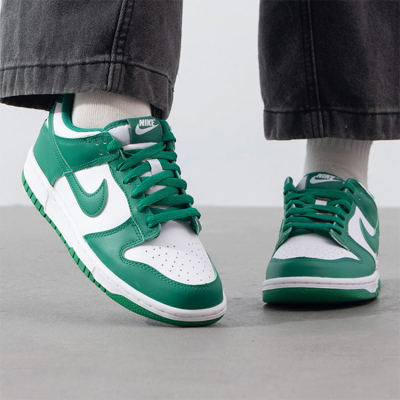Nike耐克板鞋女 Dunk Low 绿色低帮复古百搭运动休闲鞋FB9109-114