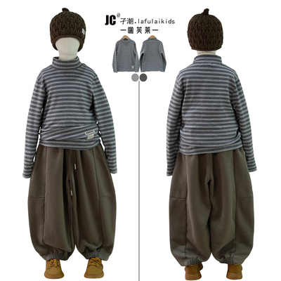 啦芙莱冬季磨毛半高领德绒打底衫