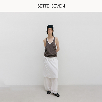 SETTE SEVEN·宽松梭织长裤