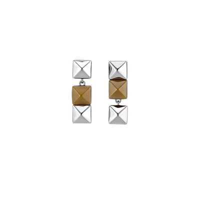 白岚由我耳钉女玛瑙耳环