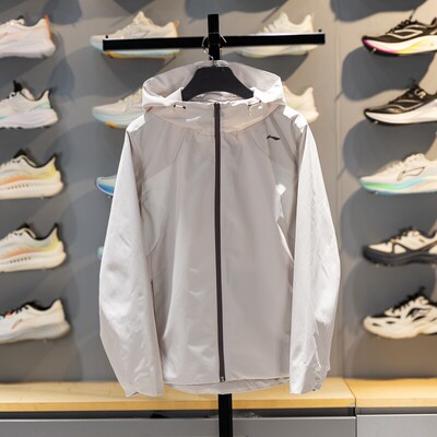 李宁女子风衣2026春季新款健身防泼水防晒宽松运动薄外套AFDW102