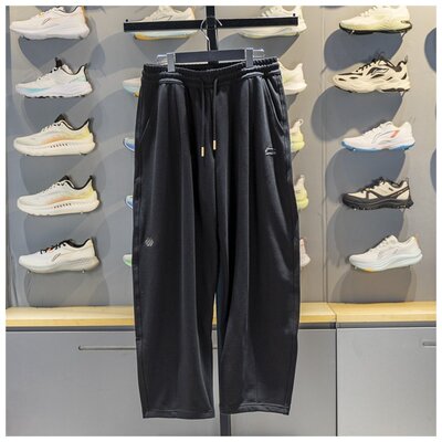 李宁男子卫裤2026春新款中国文化故宫联名宽松直筒运动裤AKLW069