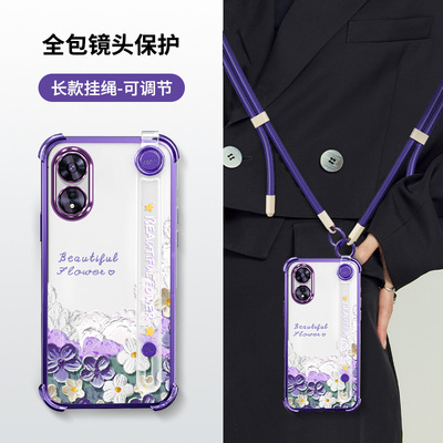 适用oppoA1pro手机壳oppo保护A1por硅胶套透明5G镜头全包PHQ110防摔opa软壳opopa女opooa腕带挂绳oppo高级感