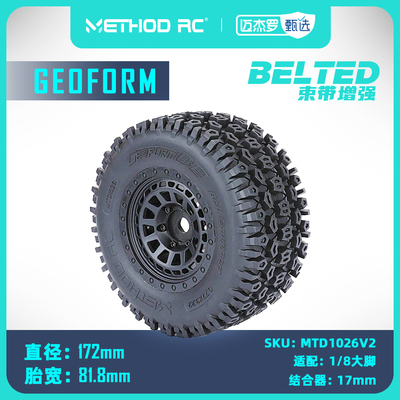 METHOD RC Geoform 束带增强结构1/8大脚车防甩胎 17mm结合器