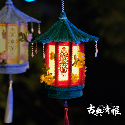 中秋节扭扭棒手工diy材料包立体宫灯简单制作团购活动送友礼物