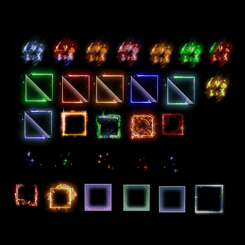 传奇装备框素材 装备框 PNG格式序列帧0059