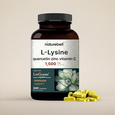 赖氨酸槲皮素锌VC加强免疫力唇部