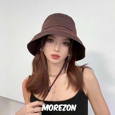 MOREZON【Mossant】设计师24春夏新款桑蚕丝大檐可折叠渔夫帽子
