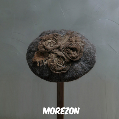 KREUZZZ手工花朵贝雷帽