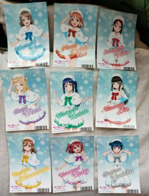 【正版现货】lovelive Aqours 水团 渡边曜 特典冬日冬装限定生写