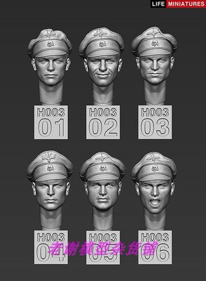 Life Miniatures WW2 German Heads Set No.3 (1/35 scale)