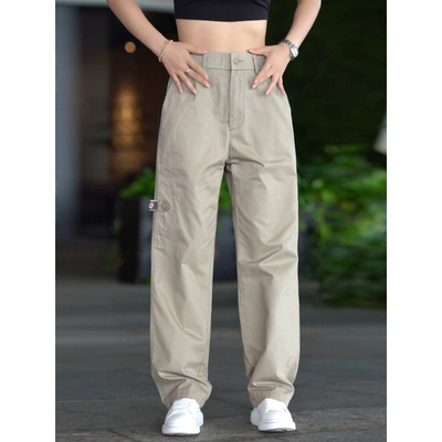 Retro workwear, casual pants, wide leg pants, men's pants裤