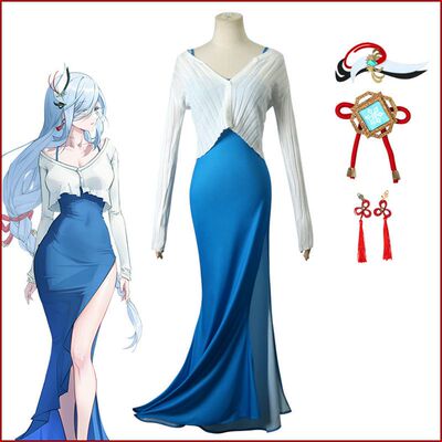 申鹤cos衣服体闲装Shen孤