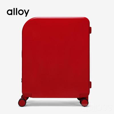 高档箱机alloy阿乐乙红行李箱时尚潮流结婚出色嫁旅行箱pc拉杆登